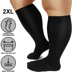 Plus Size Wide Calf Compression Socks for Support and Comfort