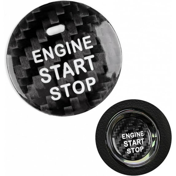 AIRSPEED Carbon Fiber Car Engine Start Button Sticker for Lexus IS250 ...