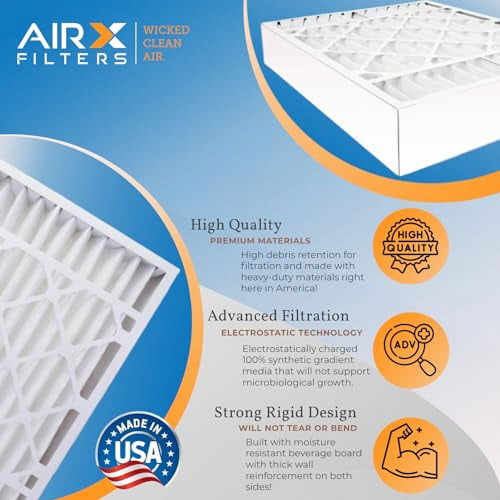 AIRX FILTERS WICKED CLEAN AIR. 20x25x4 Air Filter MERV 11 Compatible with TopTech TT-FM-2025 ...