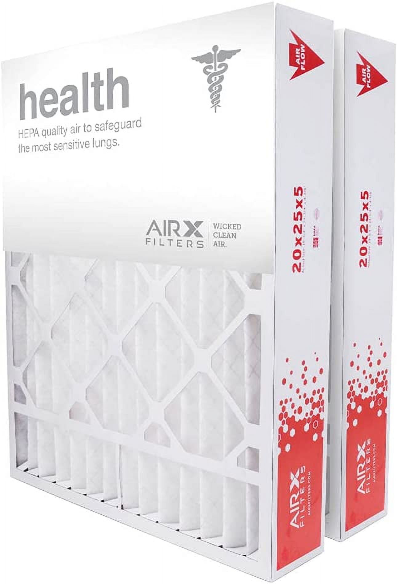 AIRX FILTERS WICKED CLEAN AIR. Compatible/Replacement for MERV 13 20x25x5 Air Filter Lennox ...