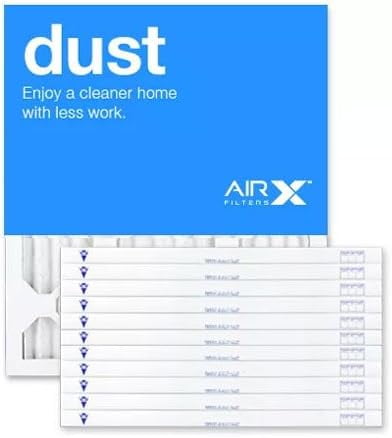 AIRx Filters 10x10x1 Air Filter MERV 8 Pleated HVAC AC Furnace Air Filter, Dust 12-Pack, Made in ...