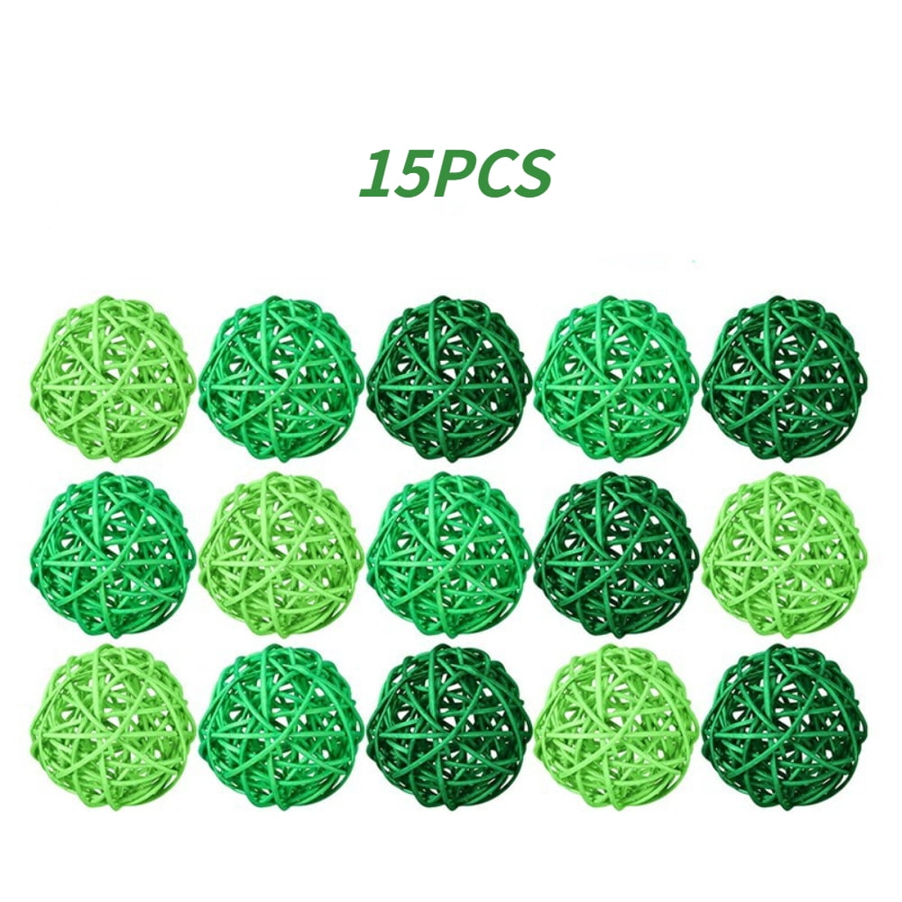 AISAMEFE Round Wicker Balls,Wicker Rattan Balls,Decorative Balls ...