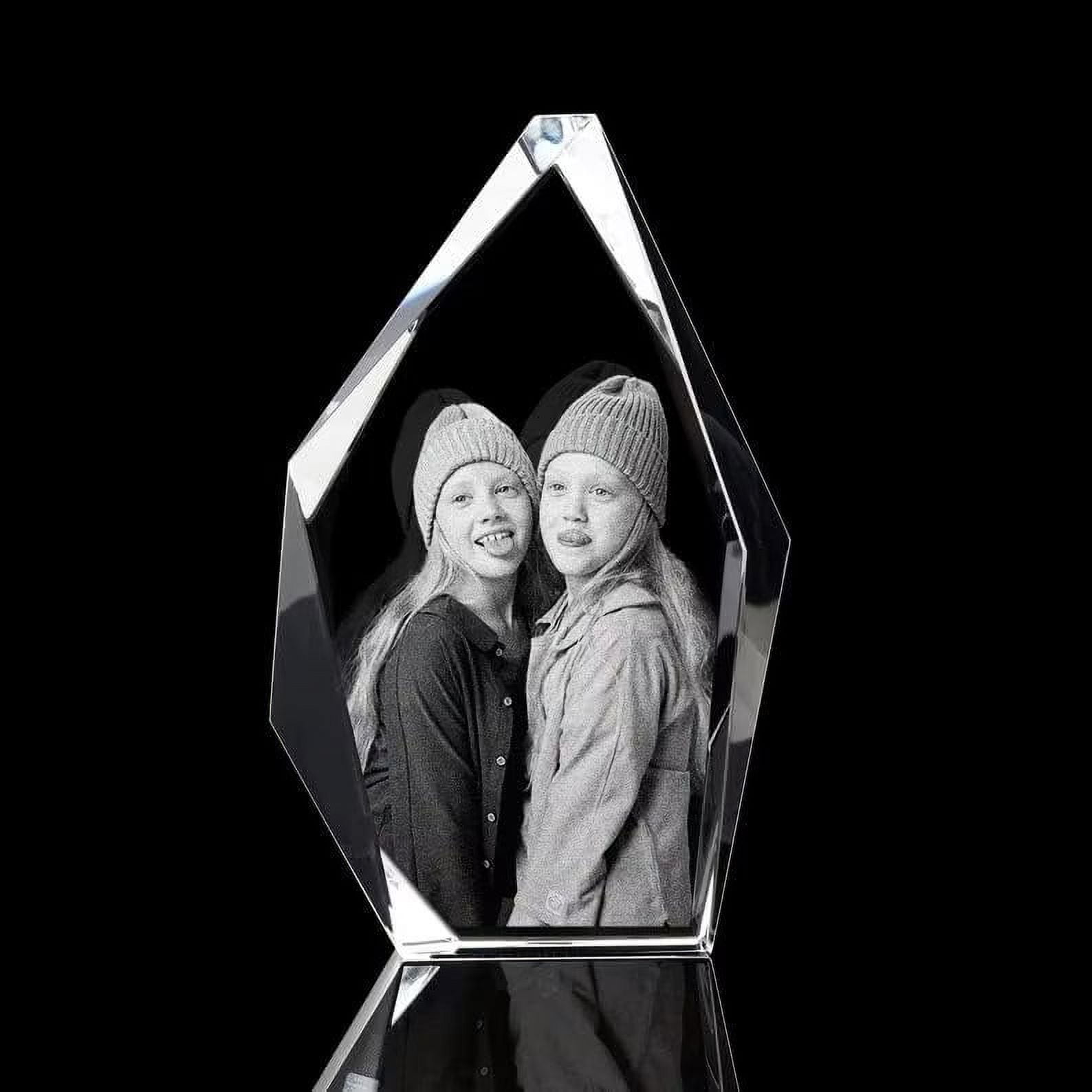 AISENIN 3D Crystal Photo Personalized Crystal Gifts With Your Own Photo ...