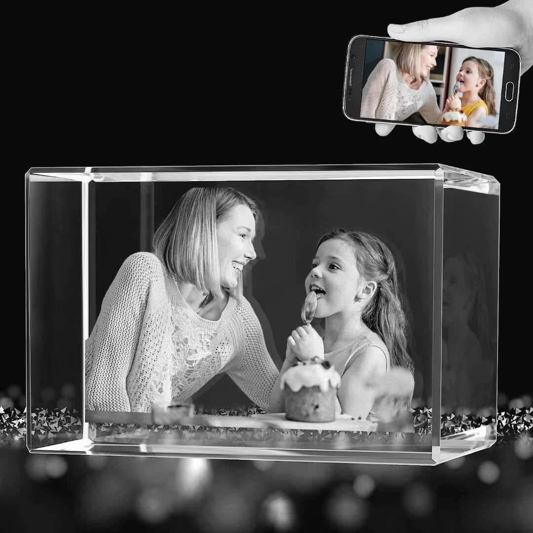AISENIN 3D Laser Engraved Crystal 3D Picture in Crystal Customized 3D ...