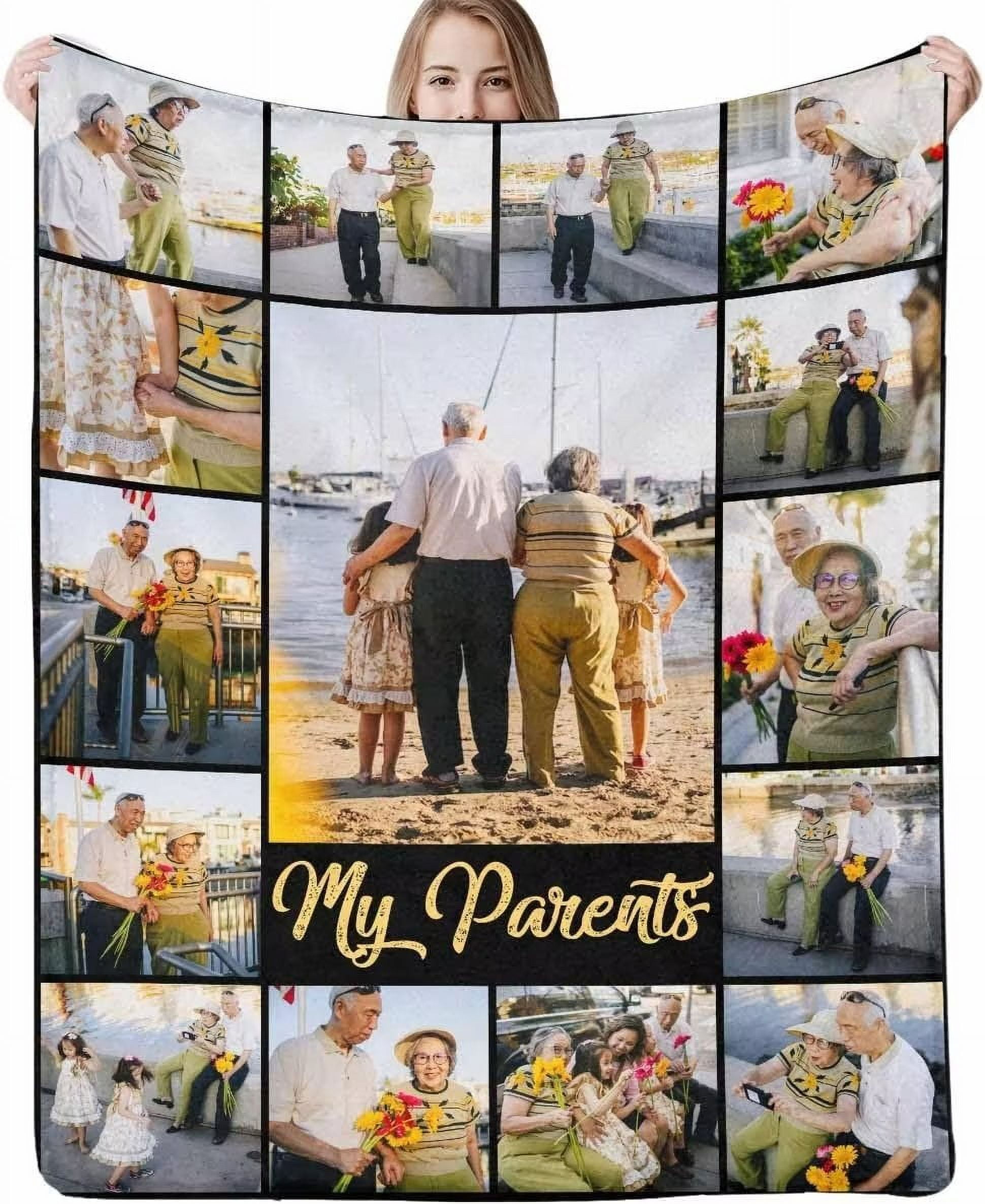AISENIN Custom Blanket 15 Photos Collage Text Customized Blankets ...