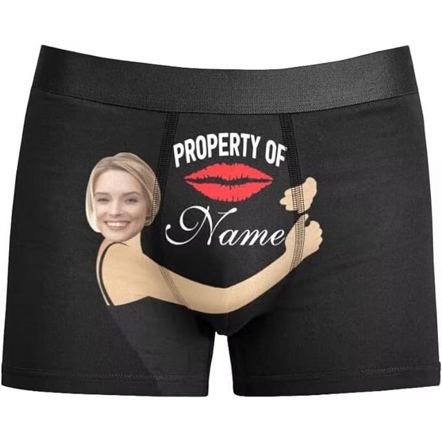 AISENIN Custom Boxers for Men Boyfriend Father Husband Personalized ...