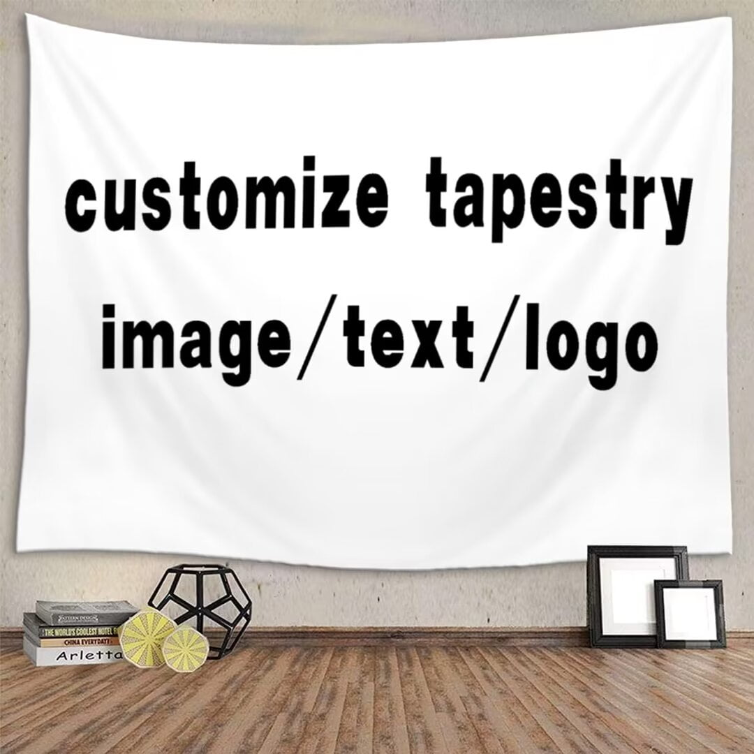 AISENIN Custom tapestry Personalized backdrop with name and photo ...