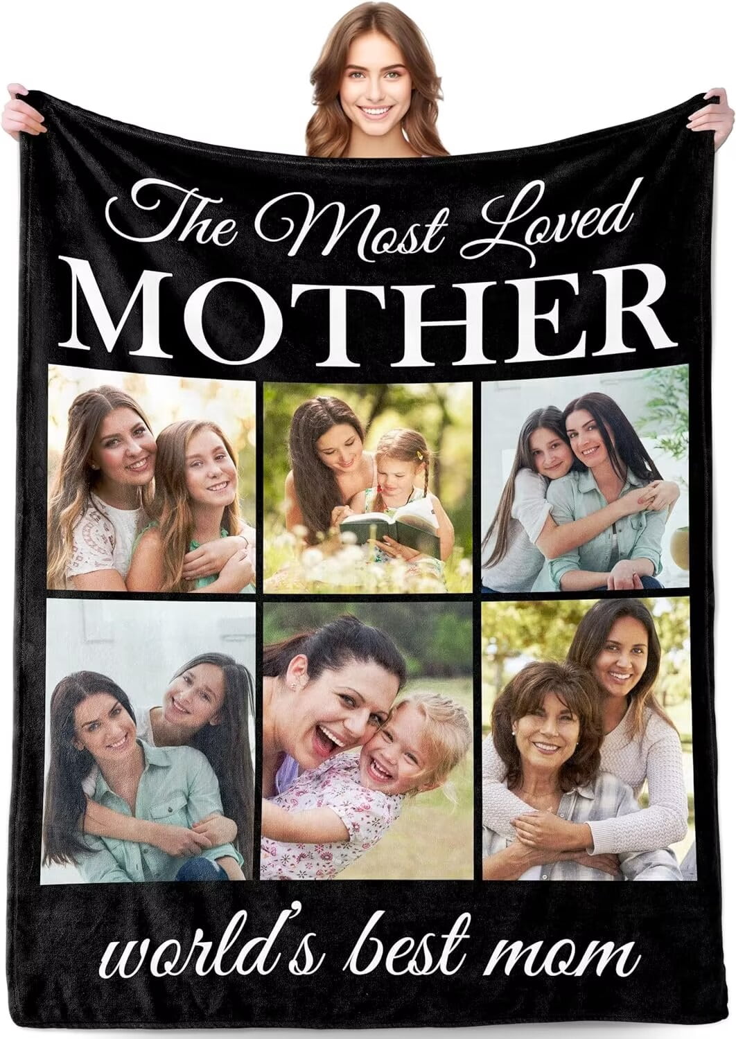 AISENIN Personalized for Mom Custom Blanket with Photos Pictures Text ...