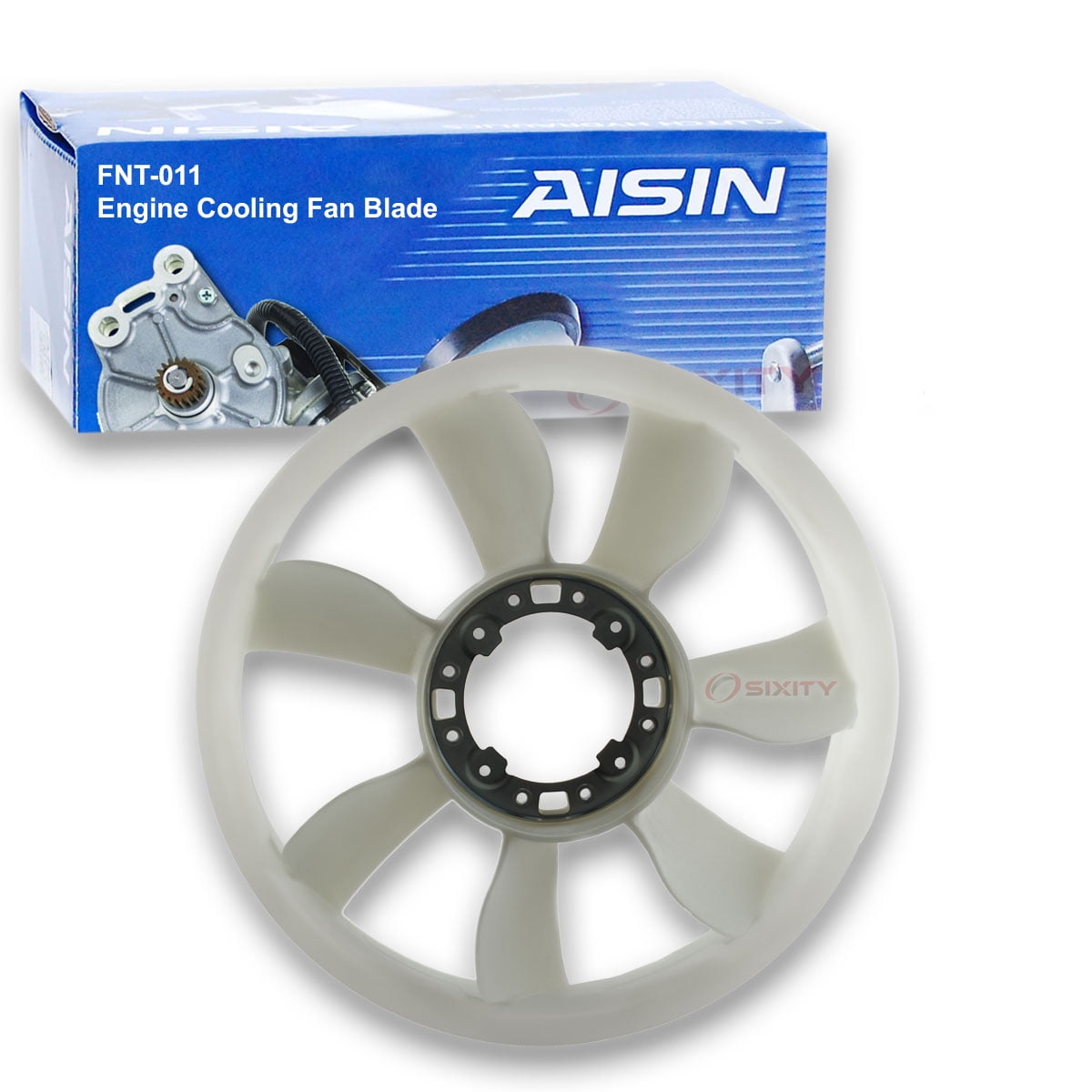 AISIN FNT-011 Engine Cooling Fan Blade for 16361-65010 Belts Clutch Motor Fits select: 1988-1993 ...