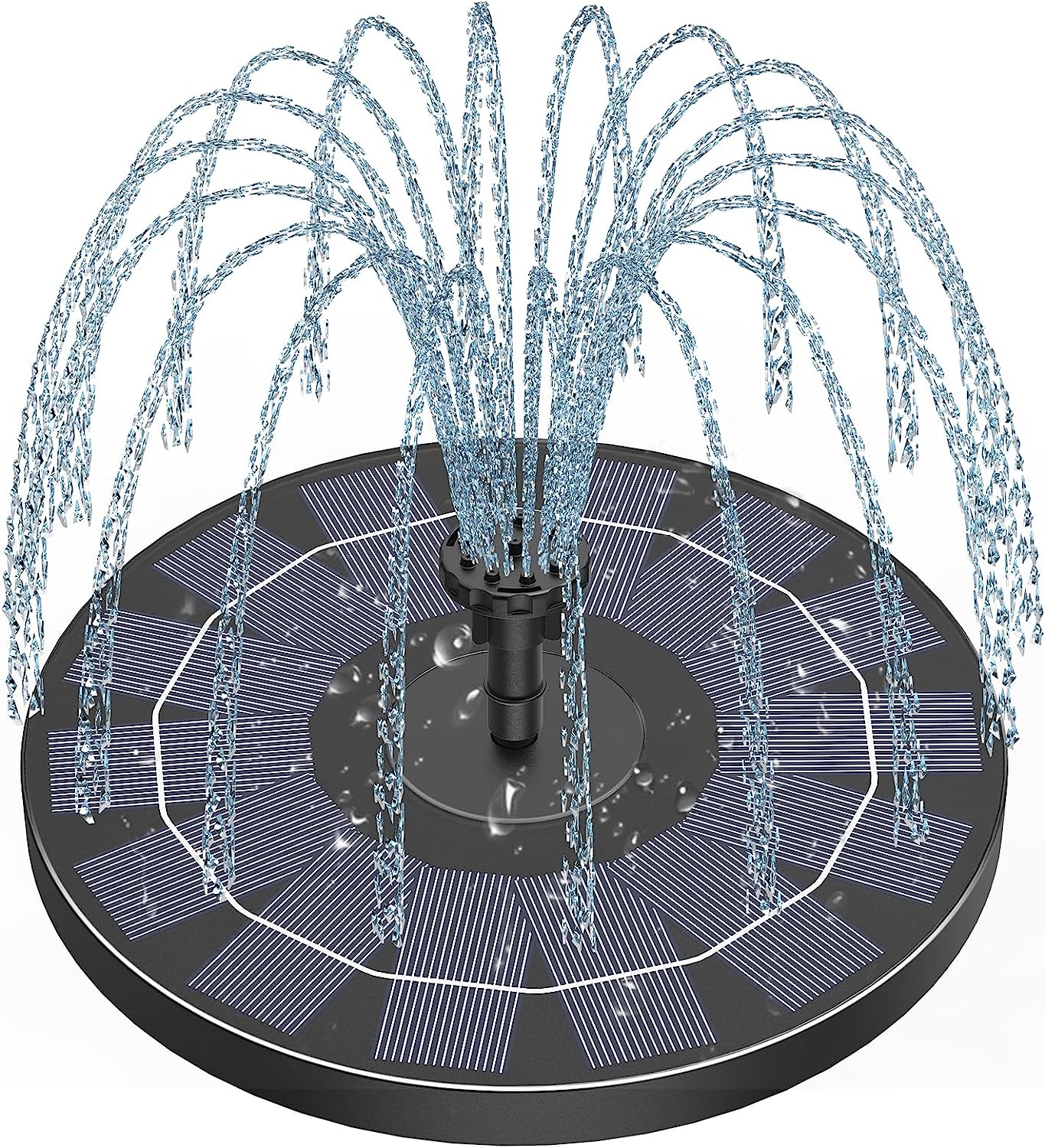Smart Solar, Riverstone Solar-on-Demand 2-Tier Fountain - Brown ...