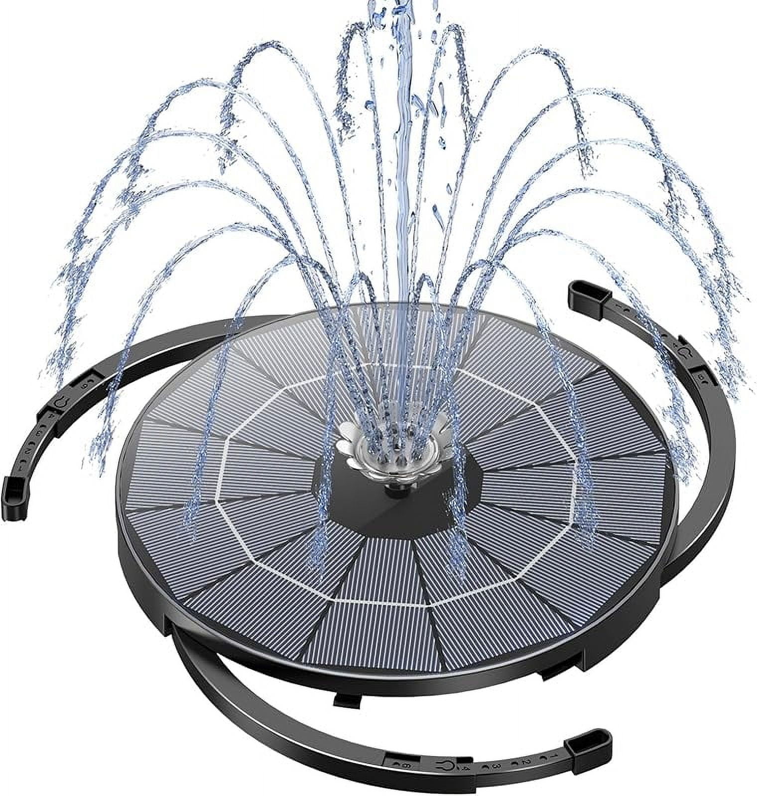 AISITIN Solar Fountain Pump for Bird Bath Upgraded 2024, 3.5W Solar ...