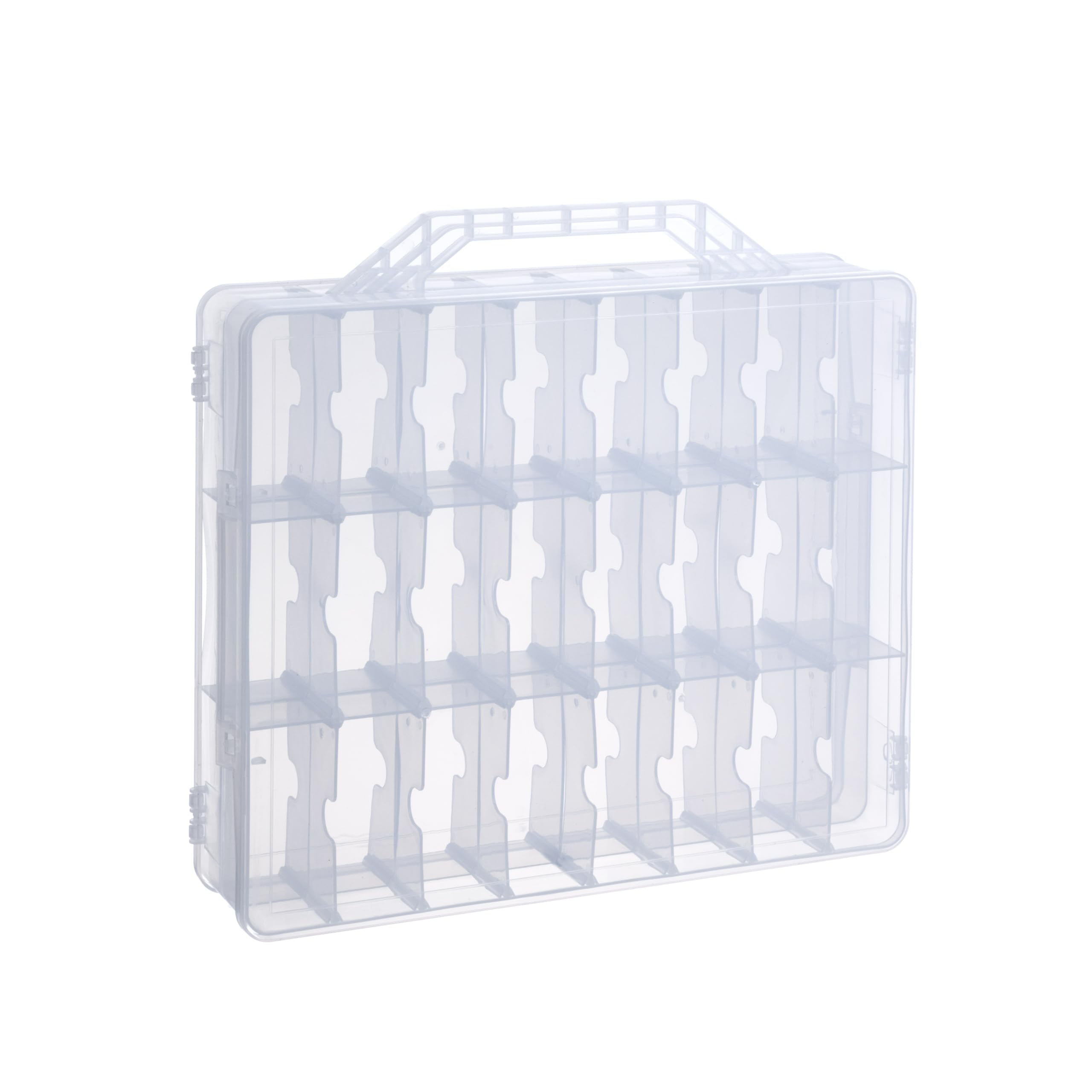 AISLE 3 ESSENTIALS Nail DHF10 Polish Organizer Case for Clear Double ...
