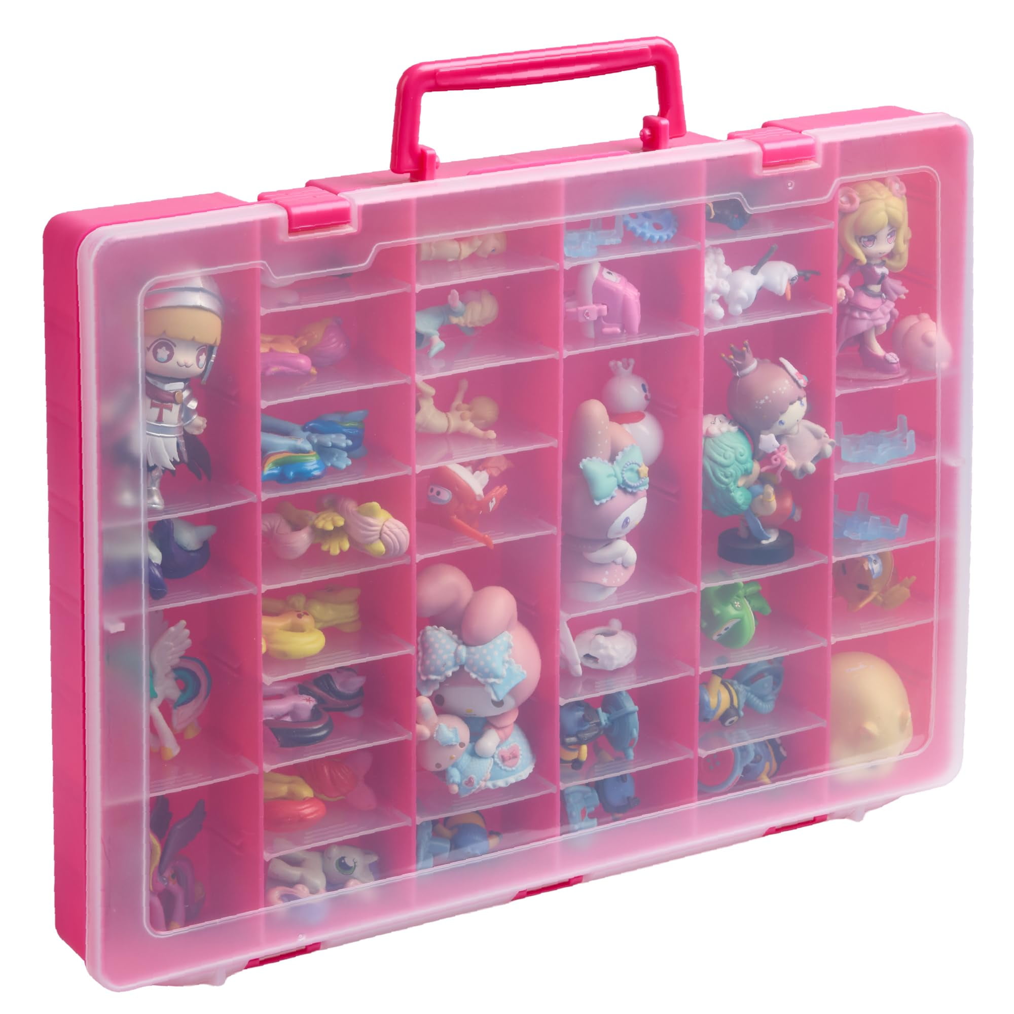 AISLE 3 ESSENTIALS Plastic Toy-Storage Case for Mini Brands, Hot Wheels ...