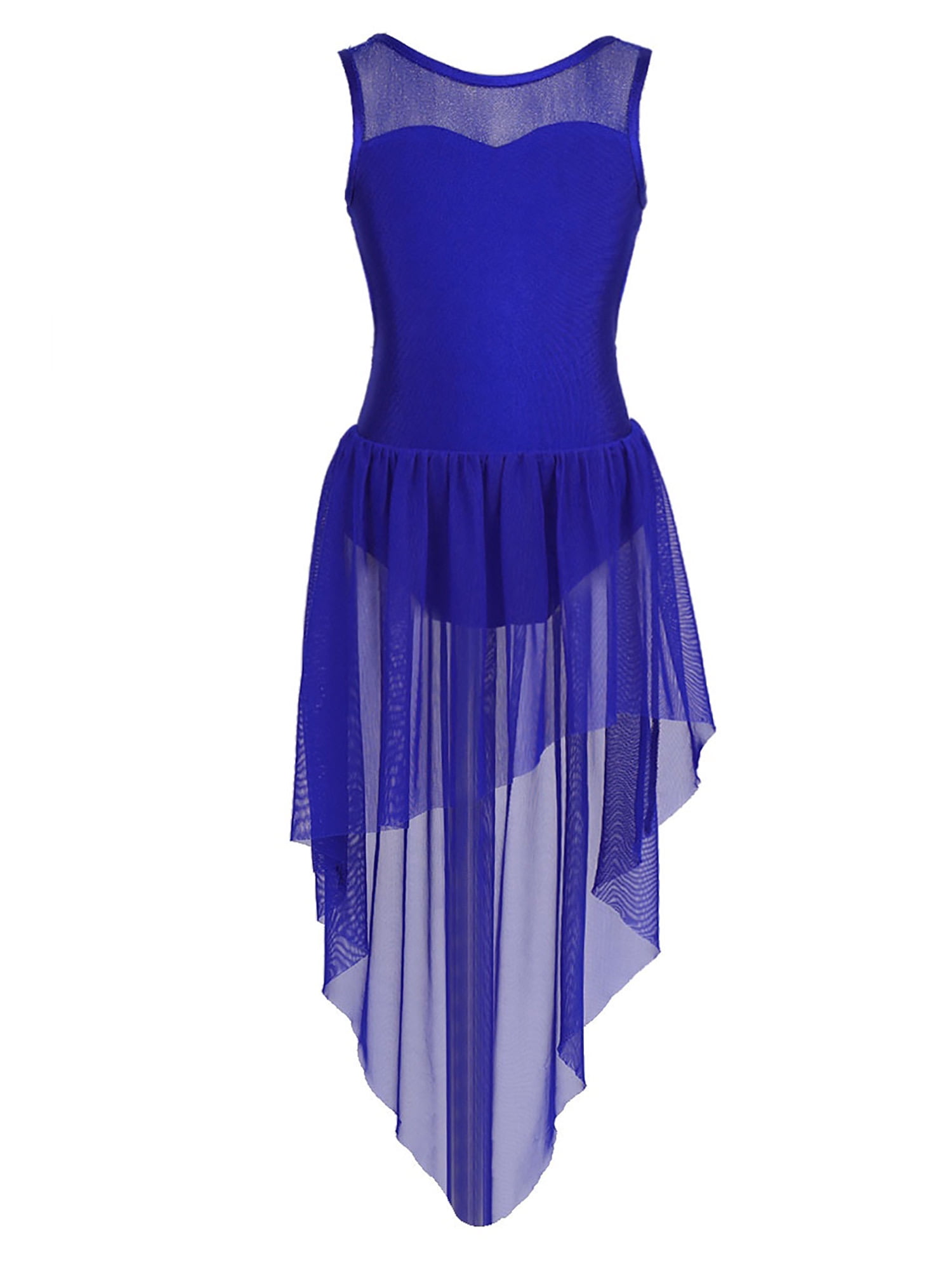 AISLOR Kids Girls Sleeveless Ballet Lyrical Dance Costume Gymnastics ...