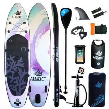 PROMARINE 10' Wide Inflatable SUP with Adjustable Paddle, Carry Bag ...