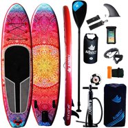 PROMARINE 10' Wide Inflatable SUP with Adjustable Paddle, Carry Bag ...