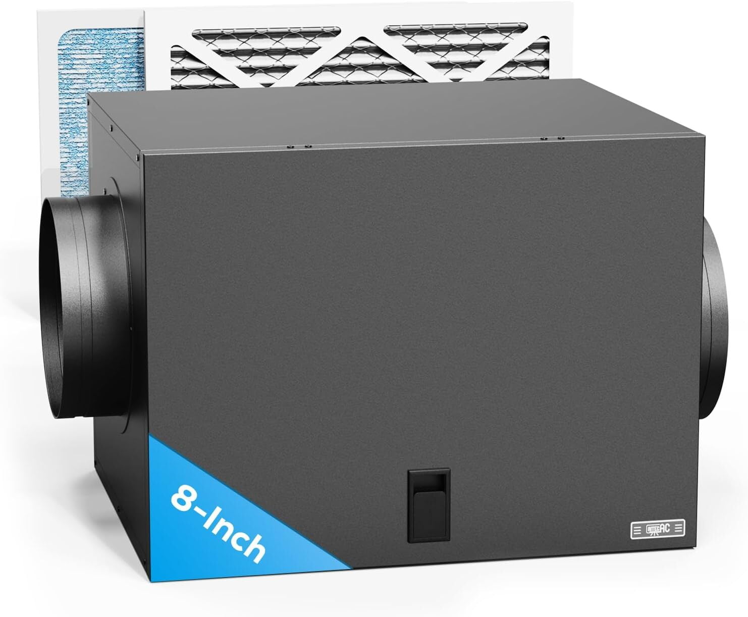 AITECAC 8'' Fresh Air Intake and Improved Airflow Filter box, Duct ...