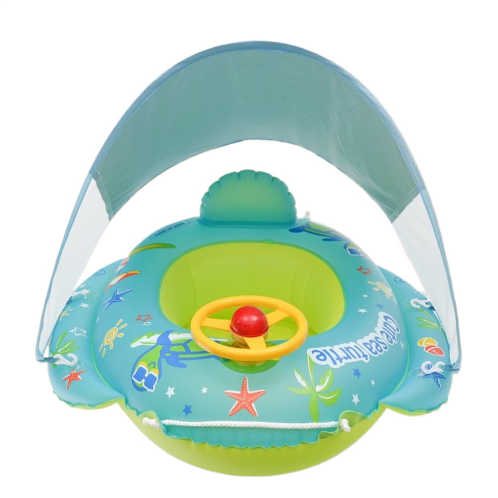 AITOCO Baby Floats with Canopy Baby Swimming Pool Floats Safety Sun ...