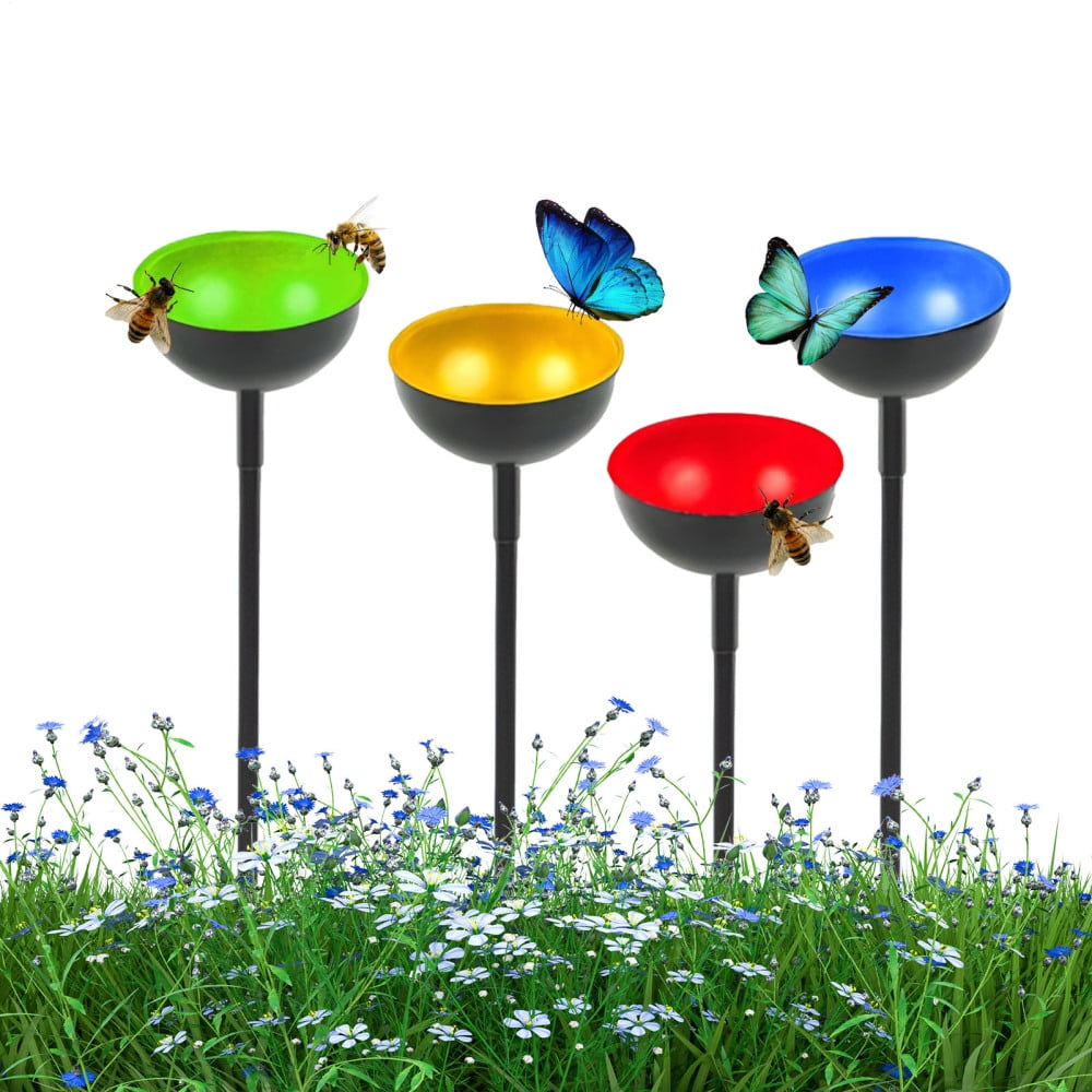 AITOCO Bee Feeder for Garden 4 Pieces Bee Bath Bowl Drinking Cup ...