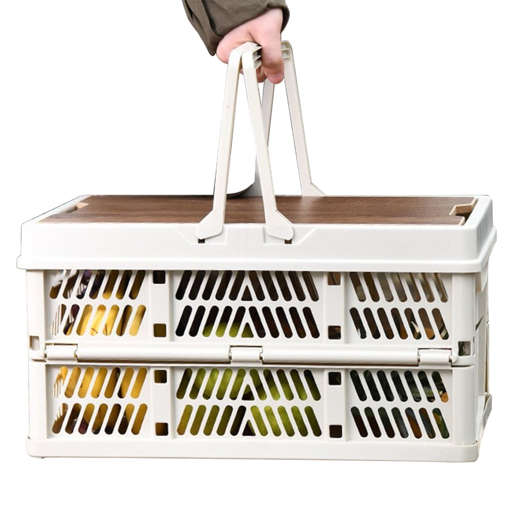 AITOCO Camping Bin Folding Camping Box Utility Crates with Handles and ...