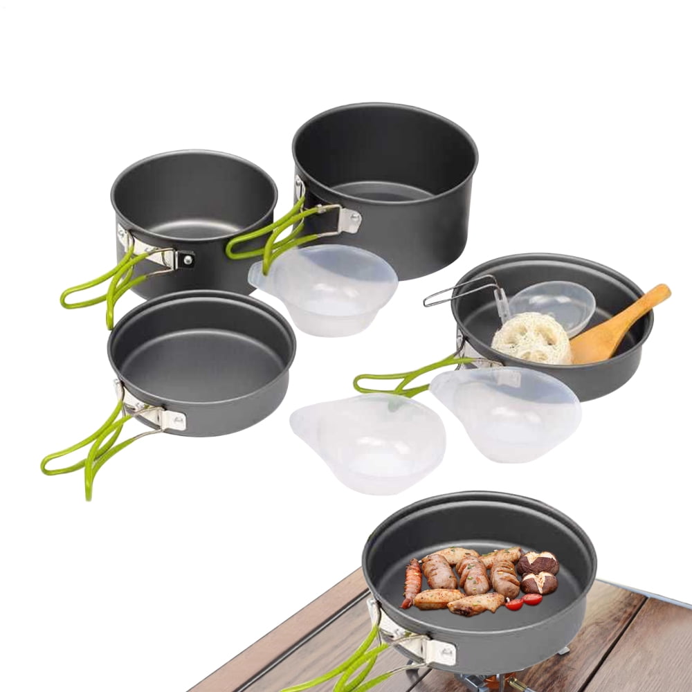 AITOCO Camping Cookware Mini Picnic Cookware Portable Stackable Cooking ...