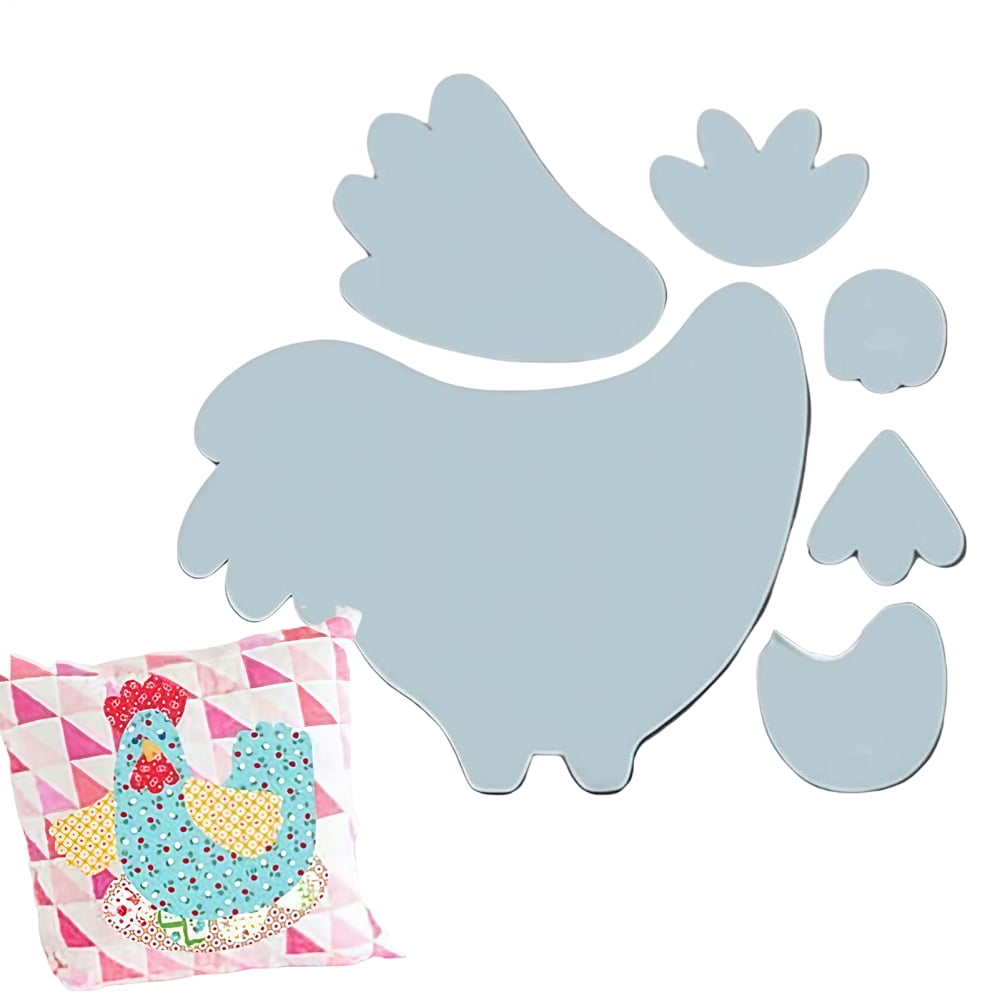 AITOCO Chicken Templates Acrylic Chicken Sewing Stencil Hand Sewing ...