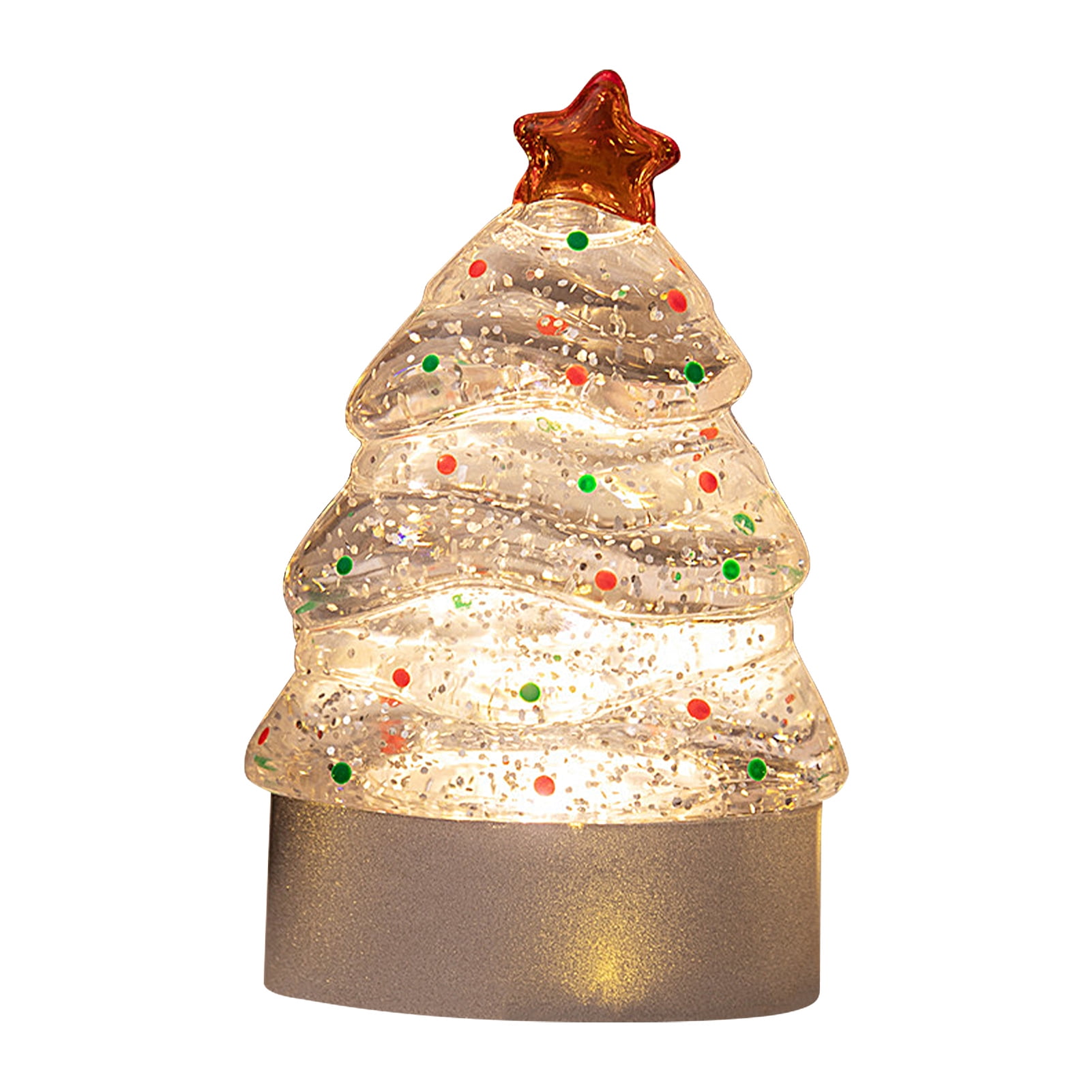 AITOCO Christmas Tree Crystal Lamp,Cute Christmas Night Lights ...