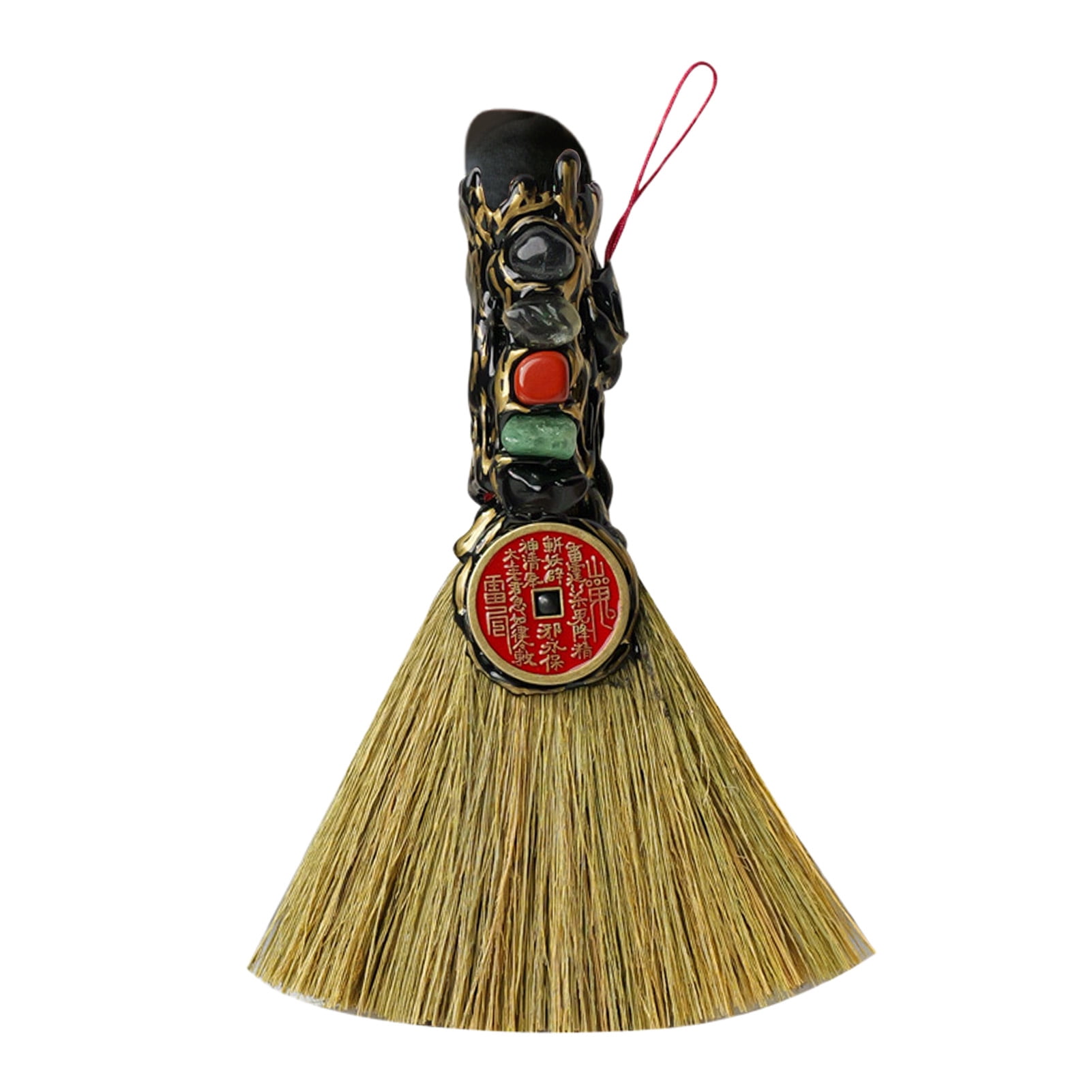 AITOCO Crystal Broom,Witch Besom Broom,Portable Altar Broom,Natural ...