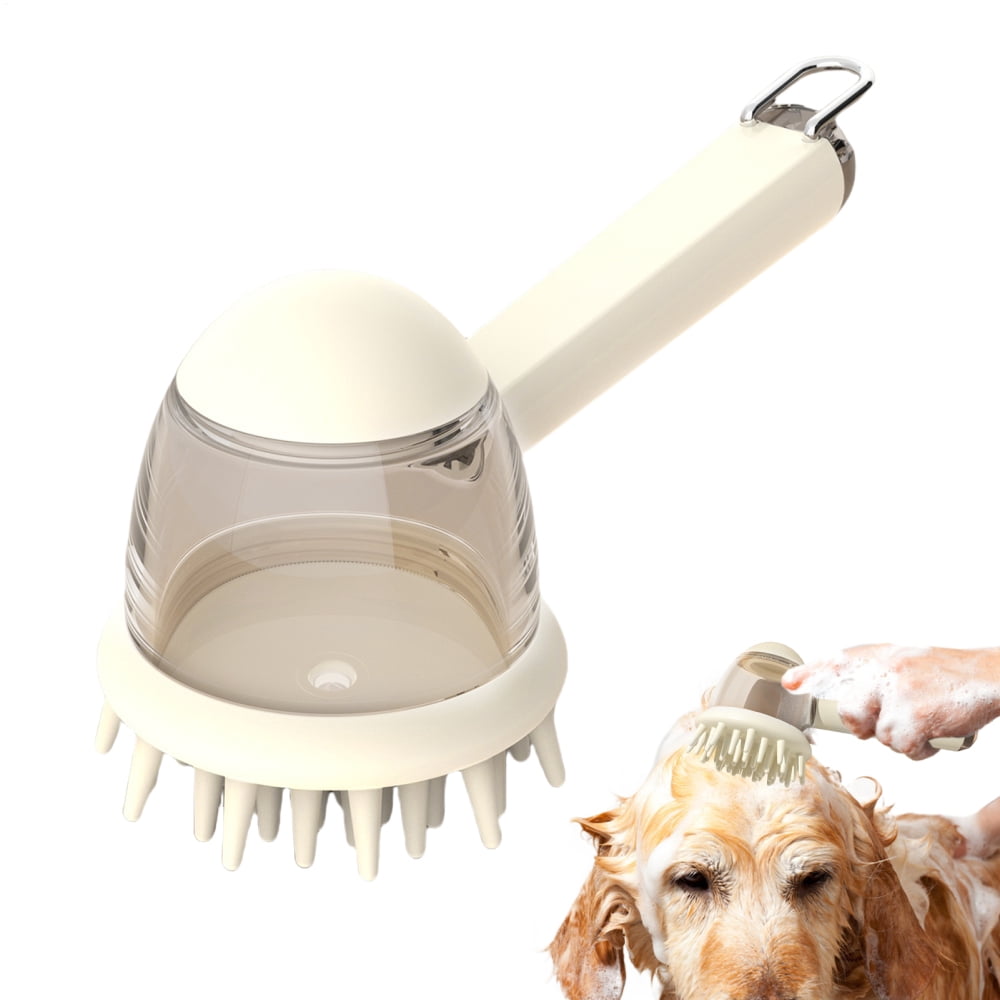 AITOCO Dog Scrubber for Bath Cat Bathing Soap Dispenser Massage Brush ...