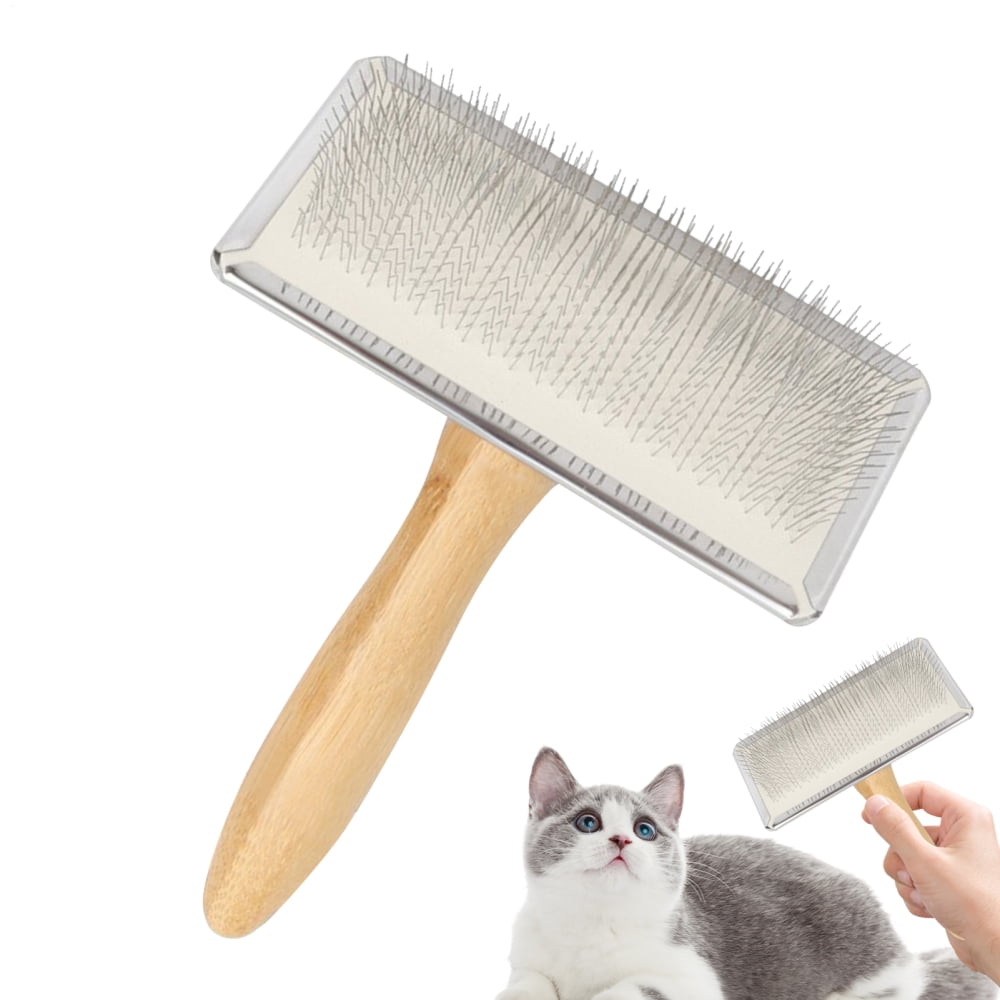 AITOCO Dog Shedding Brush Pet Grooming Brush Shedding Tool Cleaning Tools Comb Dematting ...