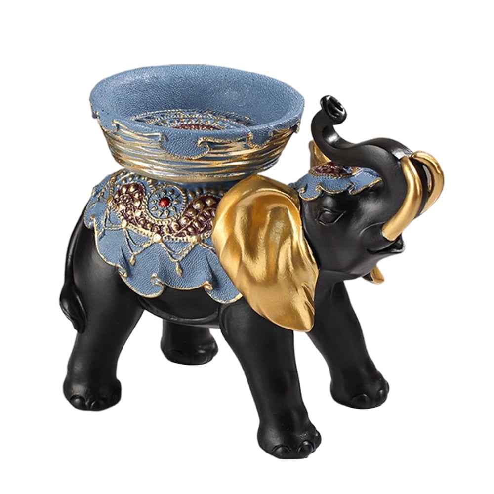 AITOCO Elephant Figurine Good Luck Elephant Figurines Sculpture Resin ...