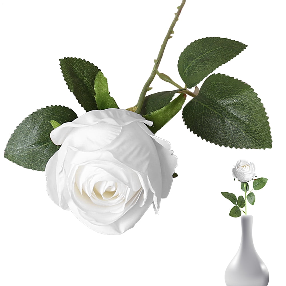 AITOCO Fake Flowers Roses Realistic Floral Ornaments Home Wedding ...