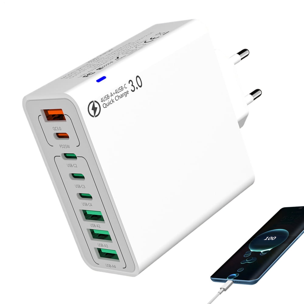 AITOCO Fast Charger USB C Portable Charger for Phones 120W Multi-Port ...