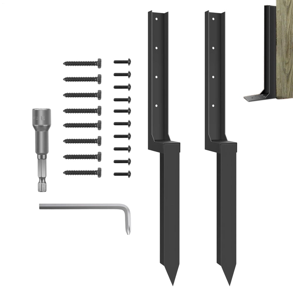 AITOCO Fence Post Repair Stakes Fence Post Repair Spike Heavy Metal Replacement Thickened Quick ...