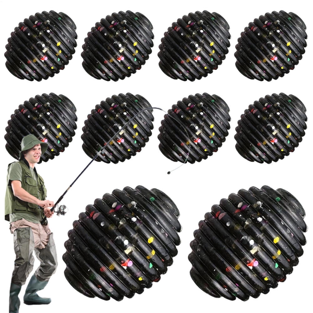 AITOCO Fish Bait Realistic Bass Fishing Lures Accessories 10 Pieces ...