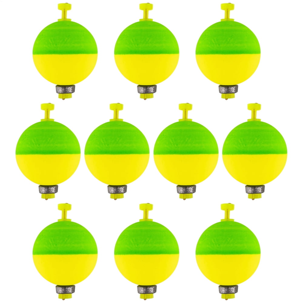 AITOCO Fishing Floats And Bobbers 10 Pack Fishing Foam Float Balls Oval ...