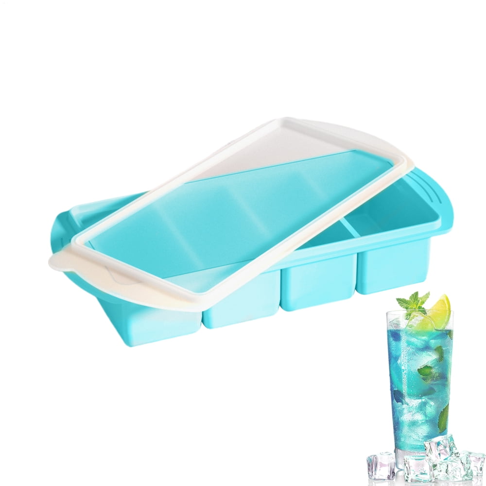 AITOCO Freezer Molds Silicone Tray Soup Molds for Freezer 4-Cavity ...