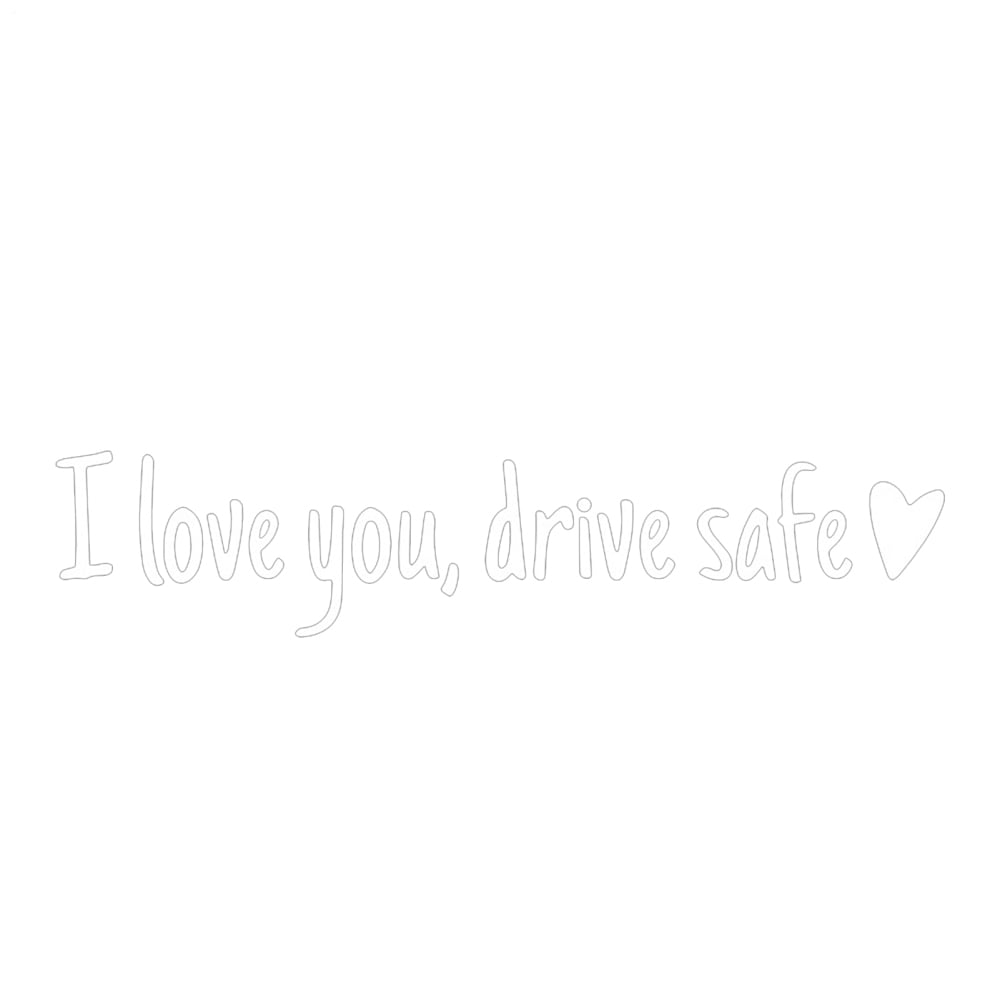 AITOCO I Love You Drive Safe Mirror Sticker Car Stickers and Decals I ...