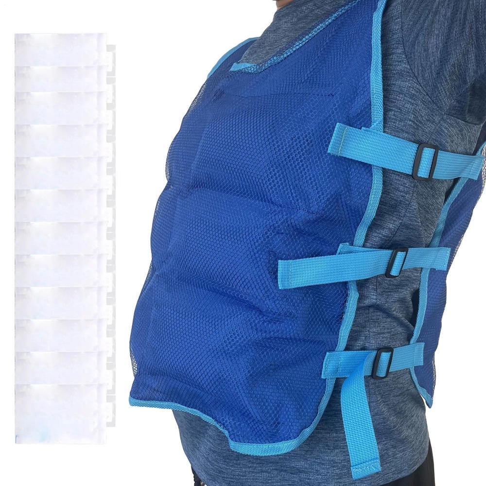 AITOCO Ice Pack Vest Safety Ice Vest Adjustable Cool Jacket Outdoor ...