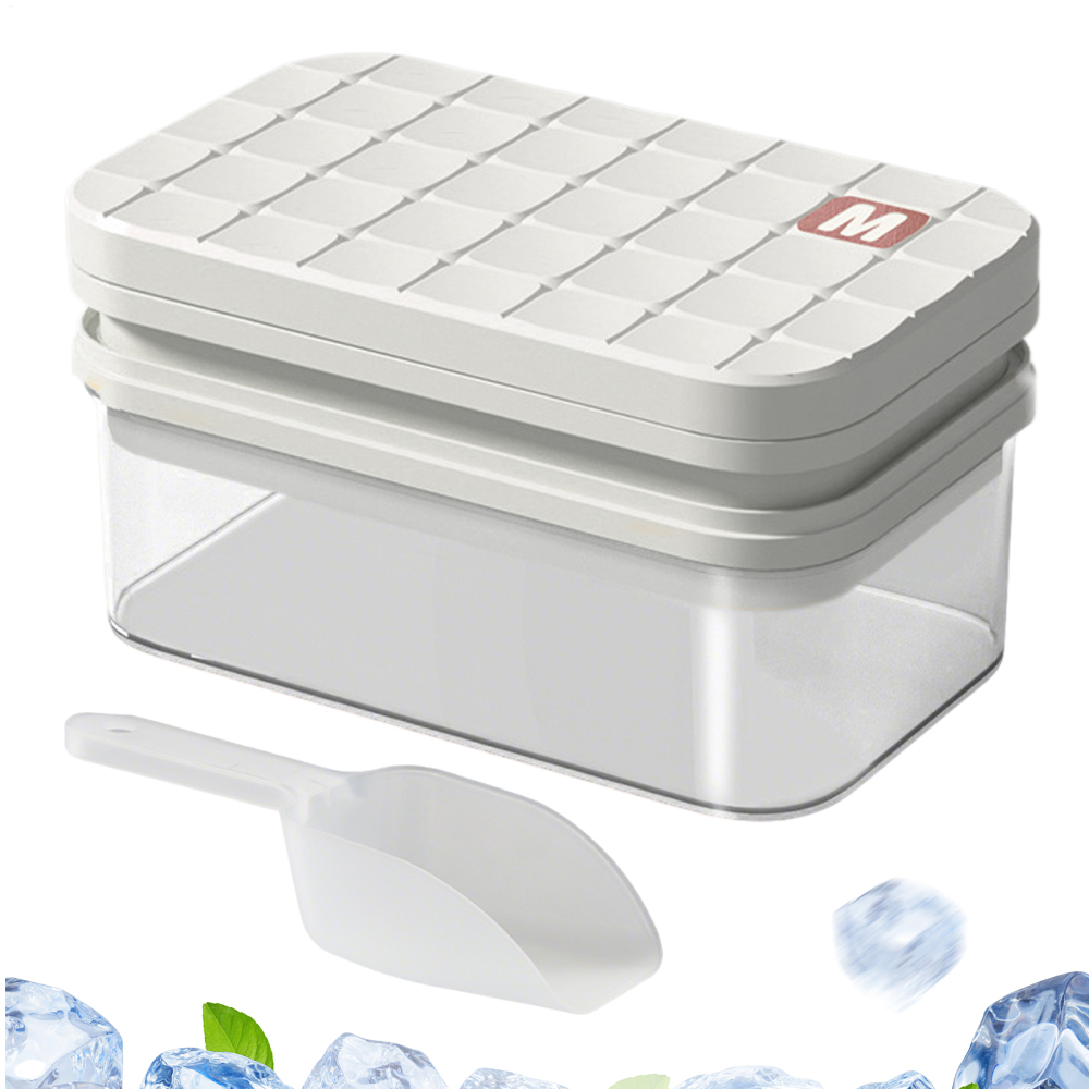AITOCO Ice Trays for Freezer with Lid 56-Grid Ice Block Maker Tray with ...