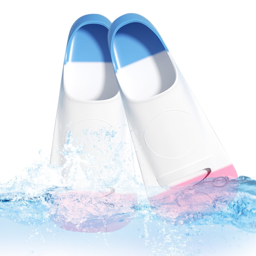AITOCO Kids Swim Fins Silicone Swim Training Fins Ergonomic Snorkeling ...