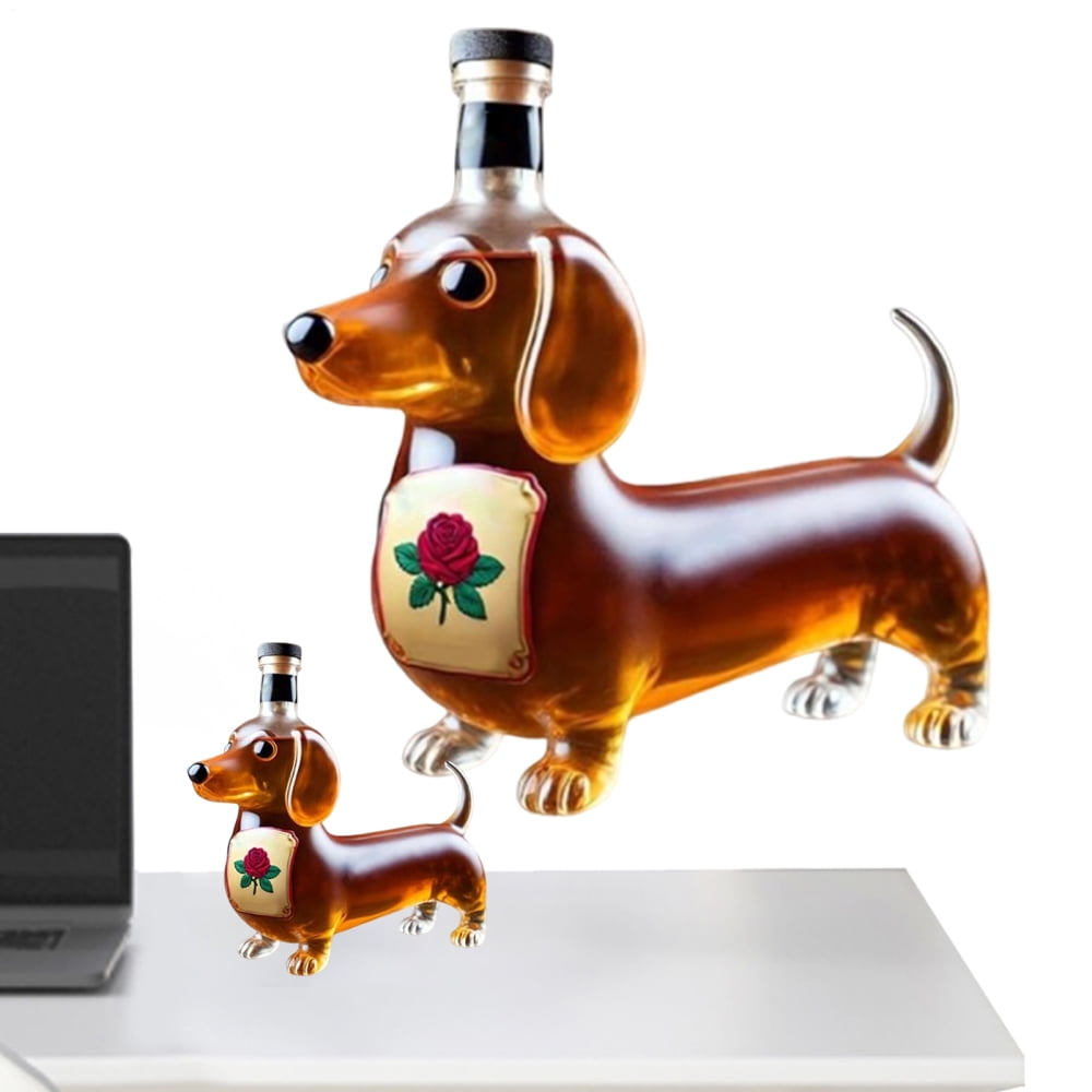 AITOCO Liquor Bottles Glass Liquor Bottle Dachshund Dog Shape ...