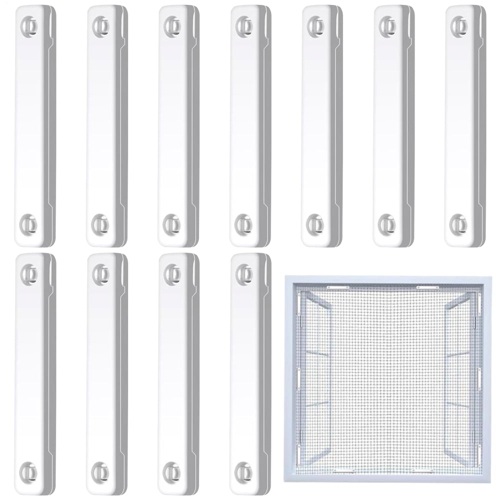 AITOCO Magnetic Screen Clips 12 Pieces Adhesive Magnetic Strips Cabinet ...