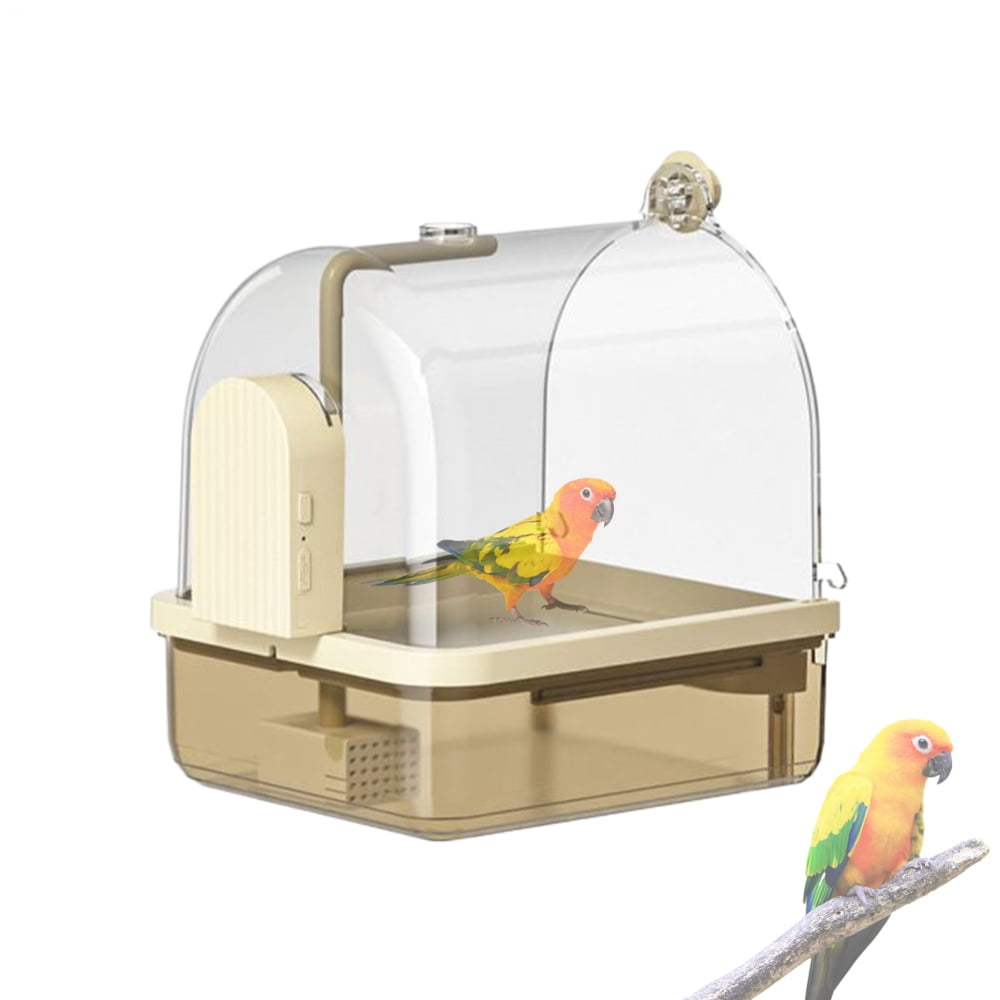 AITOCO Parakeet Bird Bath Bird Bath For Parakeets Automatic Chew-Proof ...