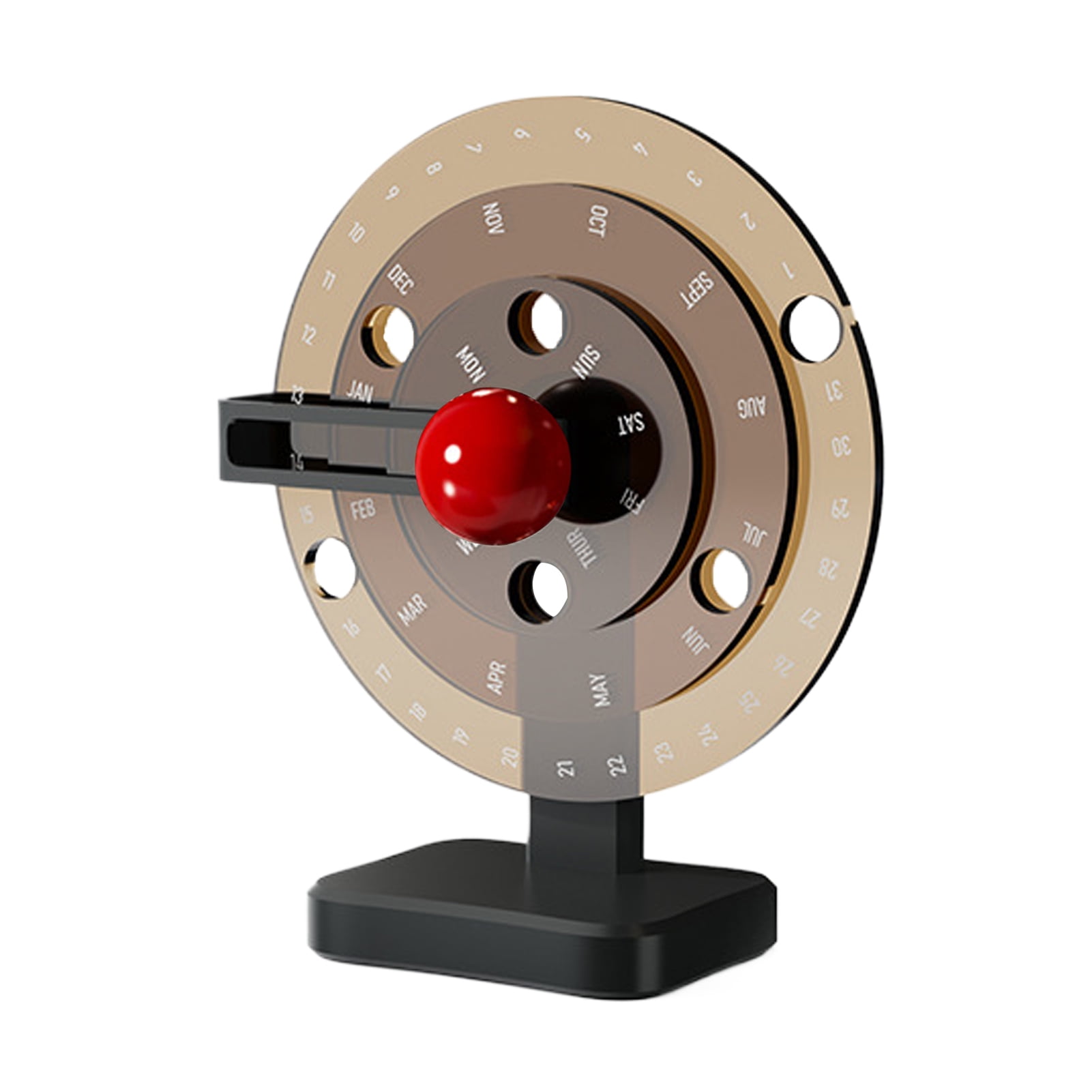AITOCO Perpetual Calendar Desk,Acrylic Circular Perpetual Calendar ...