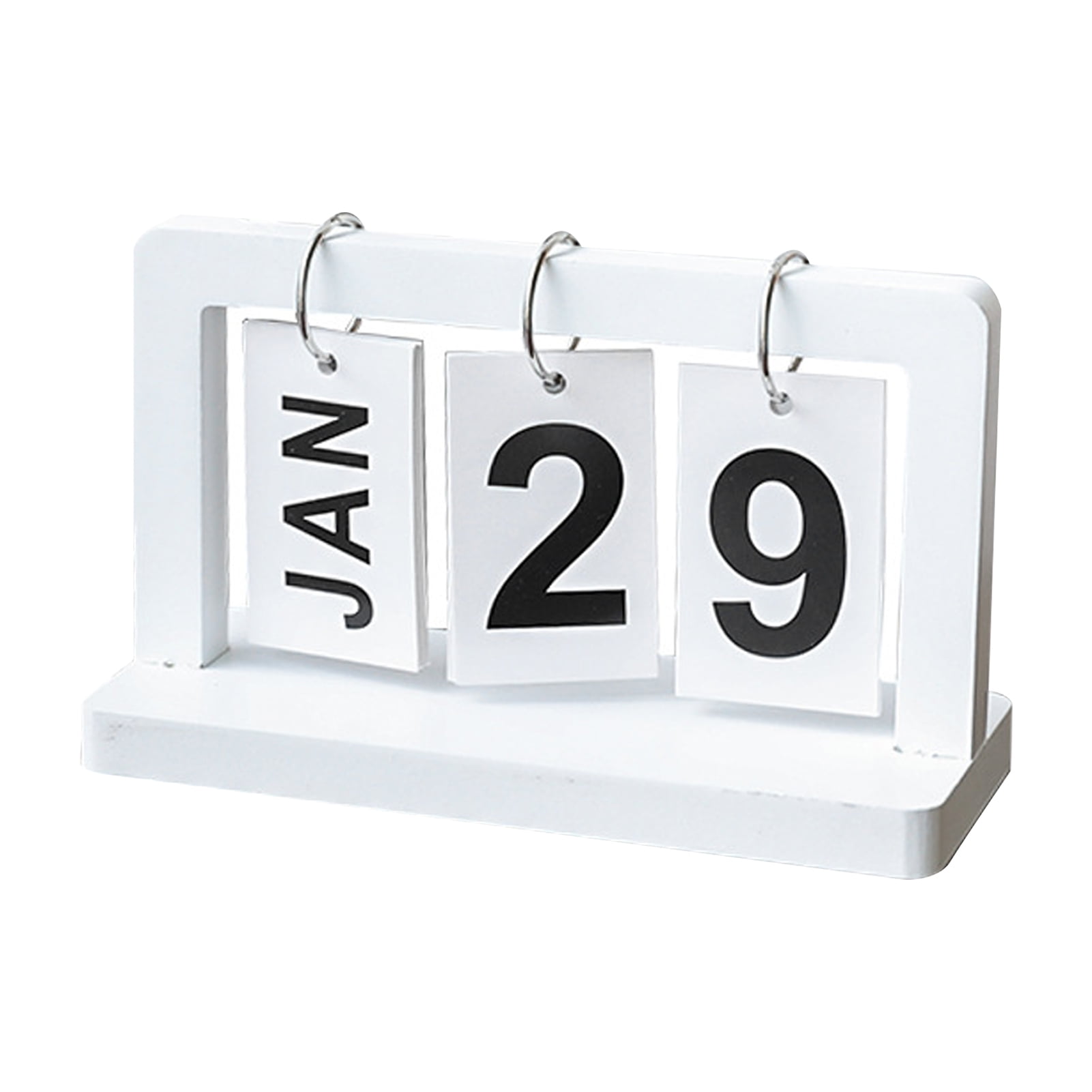 AITOCO Perpetual Desk Calendar,Wooden Standing Small Desktop Perpetual ...