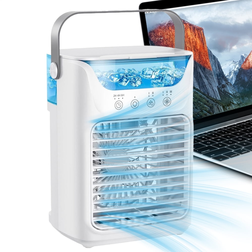 AITOCO Personal Air Conditioner Fan Mist Air Cooling Fan Portable 3 Speed Misting Cooler Tool ...