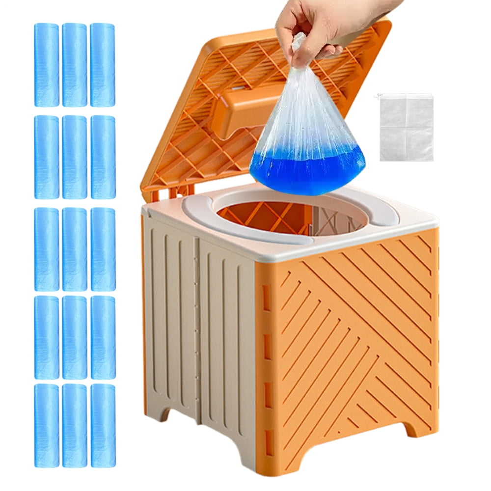 AITOCO Portable Toilet Foldable Potty Foldable Non-Slip Training Potty ...