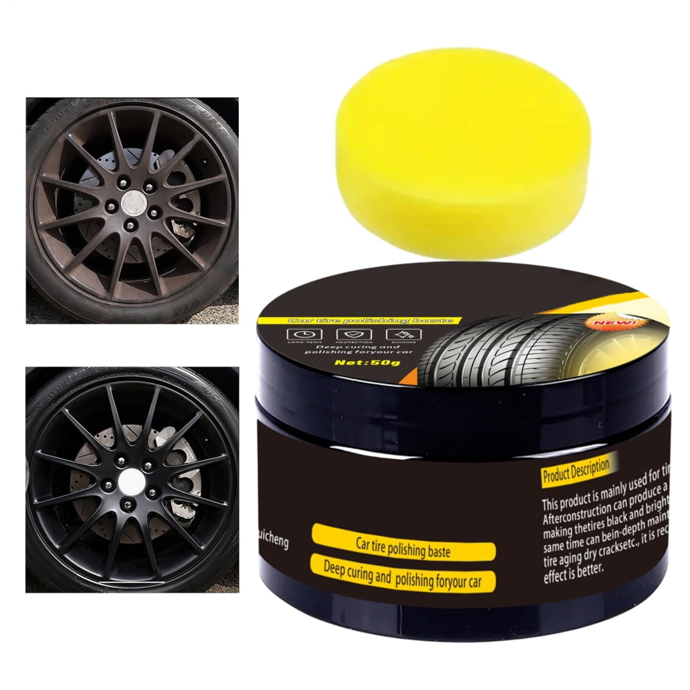 AITOCO Tire Black Multi-functional Tire Polish Wax With Sponge Wheel ...