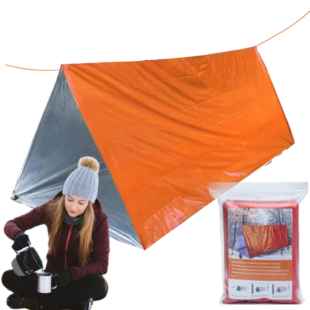 AITOCO Tube Tent Survival Shelter Camping Survival Tent Kit Lightweight ...